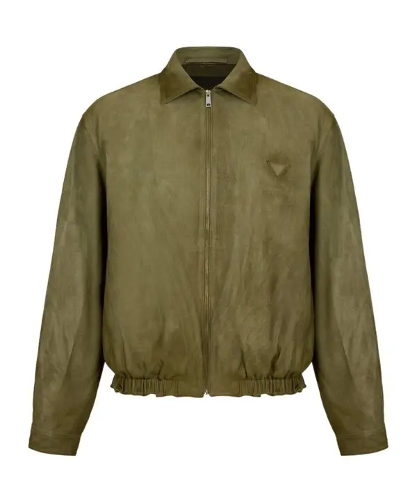 Prada Zippered Leather Jacket