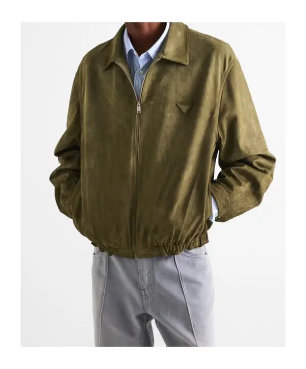 Prada Zippered Leather Jacket