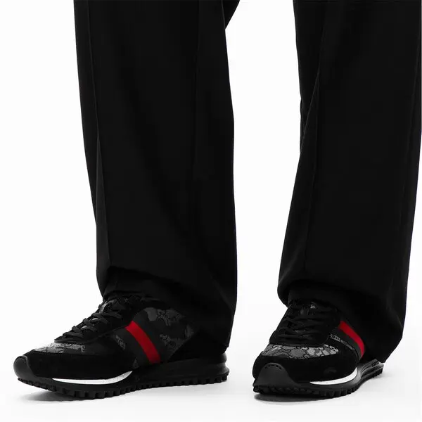 Gucci Gg Monogram Lace-up Sneakers
