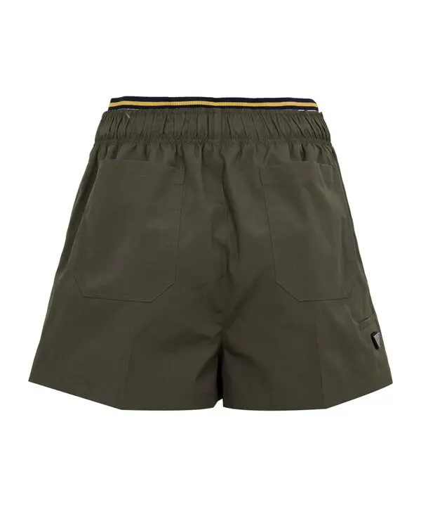 Prada Logo Patch Elasticated Waist Shorts - Black