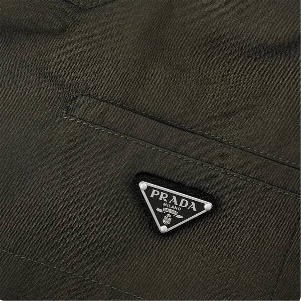Prada Logo Patch Elasticated Waist Shorts - Black