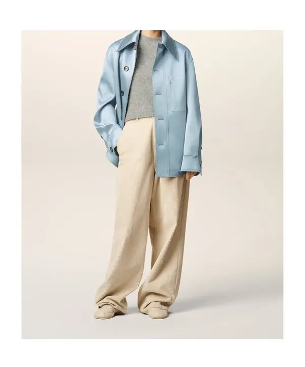 AMI Paris Satin Buttoned Jacket