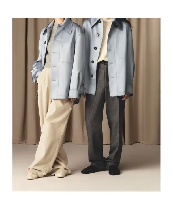 AMI Paris Satin Buttoned Jacket