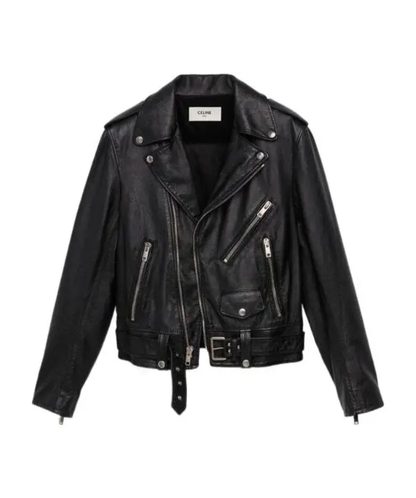 Celine Classic Biker Jacket In Calfskin Leather