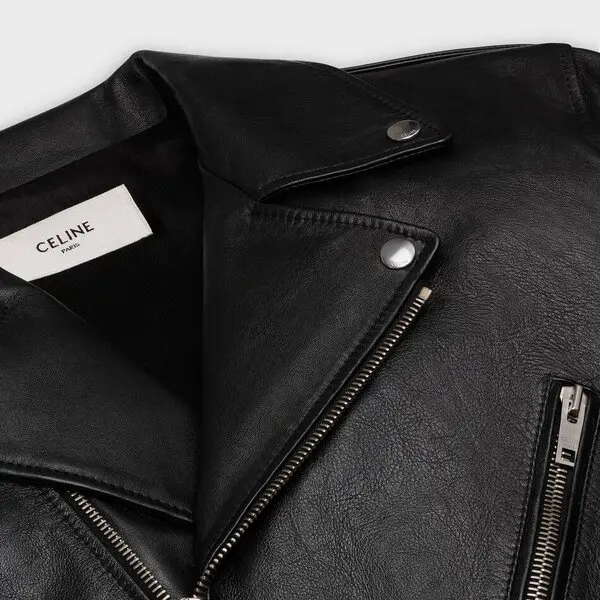 Celine Classic Biker Jacket In Calfskin Leather