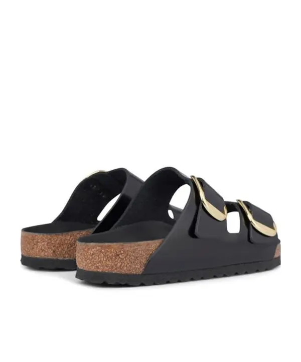 BIRKENSTOCK Double Buckle Open-toe Slippers - Black