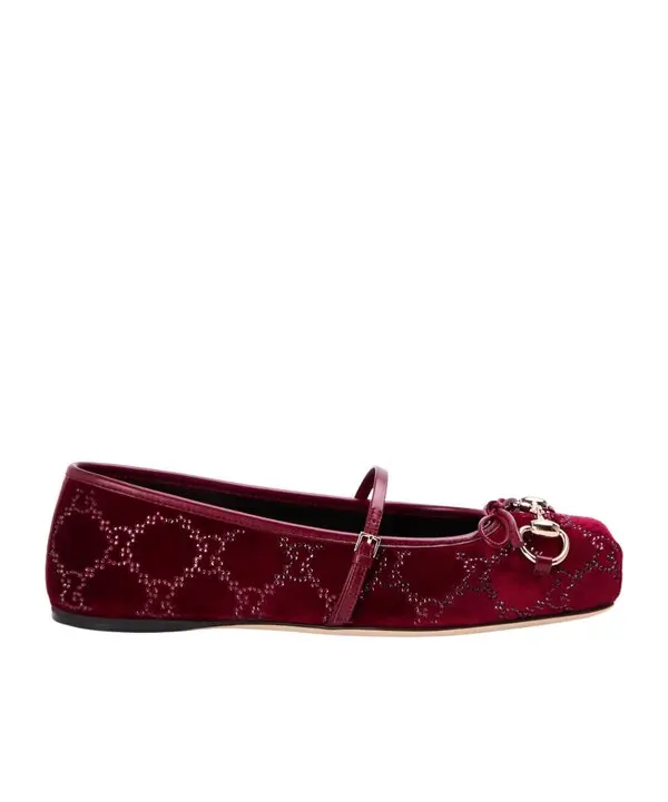 Gucci Horsebit Ballet Flats - Brown