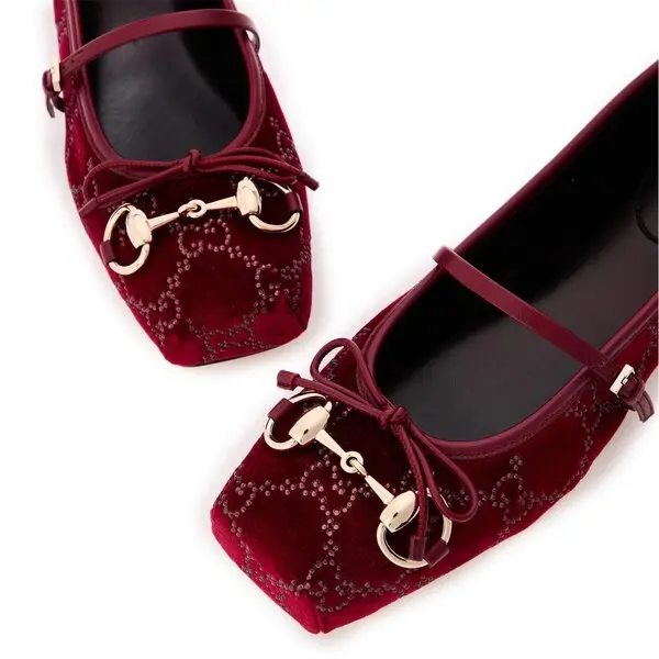 Gucci Horsebit Ballet Flats - Brown