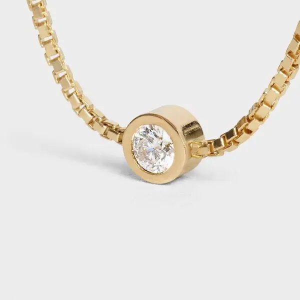 Celine Sentimental Brilliant Bracelet In Gold And Diamond
