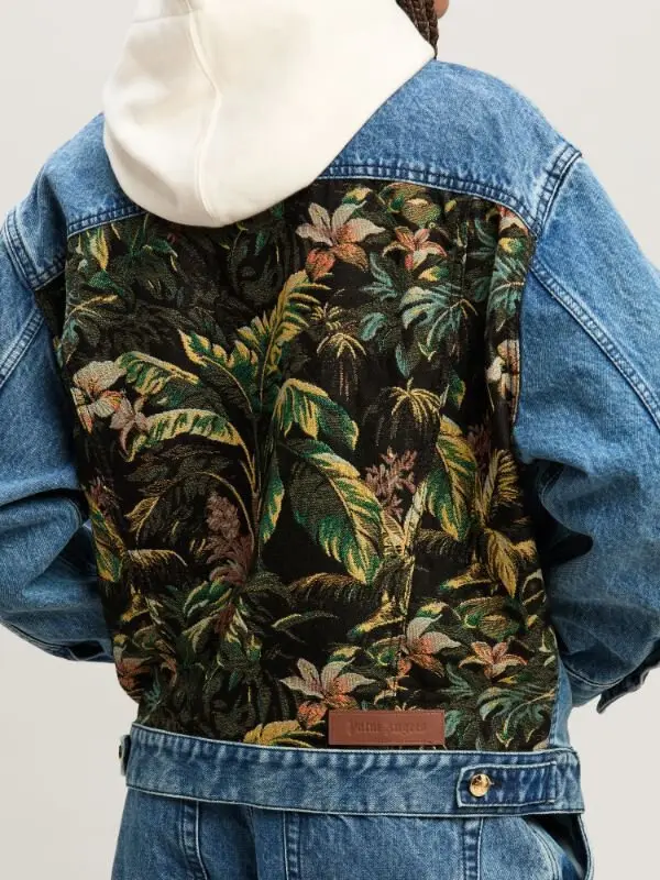 Palm Angels Embroidered Denim Jacket
