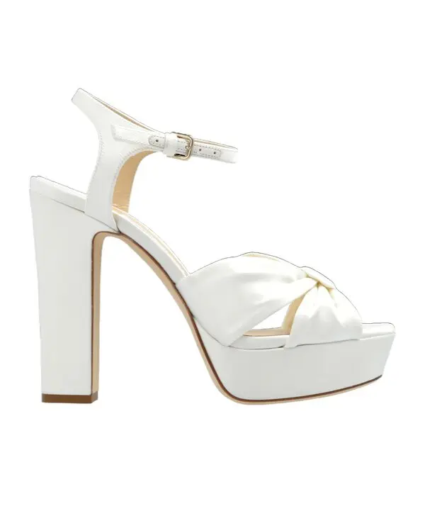 JIMMY CHOO Heloise 120 Platform Sandals - White