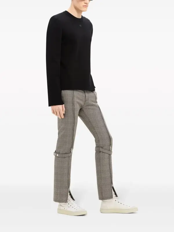 COURREGES Logo-appliqué Cotton Sweatshirt