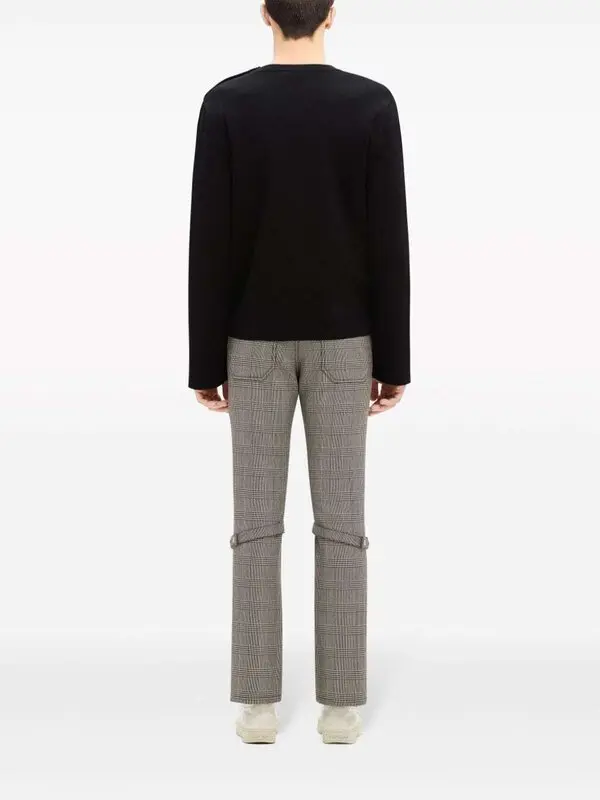 COURREGES Logo-appliqué Cotton Sweatshirt