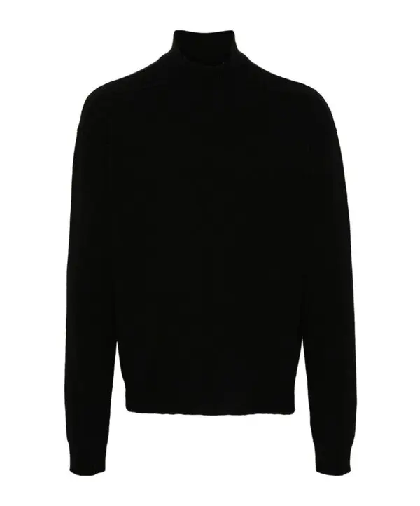Rick Owens High Neck Drop-shoulder Knitted Jumper
