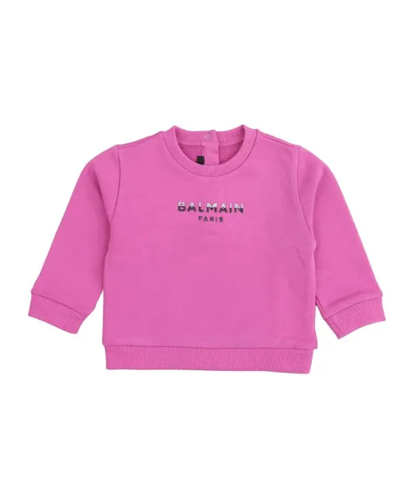Balmain Logo-embossed Cotton Sweatshirt
