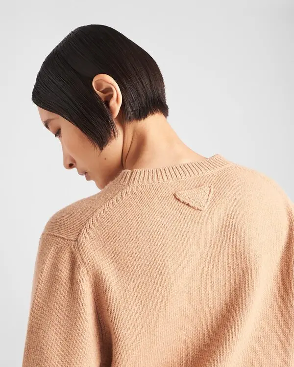 Prada Long-sleeved Crewneck Knitted Jumper