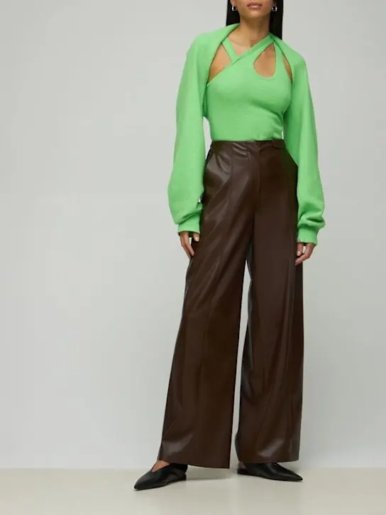 Extreme Cashmere Raver Asymmetric Cashmere Blend Top