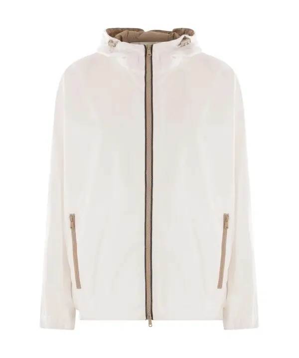 Brunello Cucinelli Zip-up Hooded Jacket - White