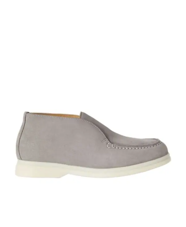 Loro Piana Open Walk Logo Logo Boots - Gray