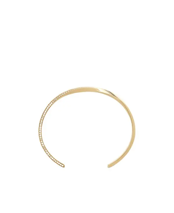 Celine Torsion Bracelet In Gold And Diamonds