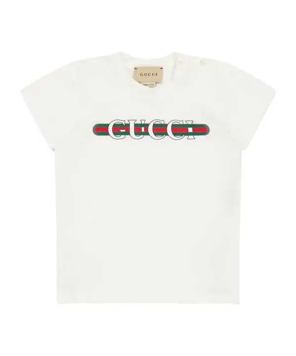 Gucci Logo Crew Neck T-shirt - White