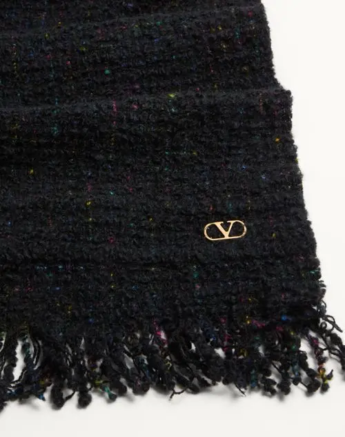 Valentino Garavani Vlogo Signature Wool And Cashmere Scarf