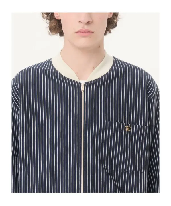 Valentino Garavani Viscose Sweatshirt With Striped Vlogo