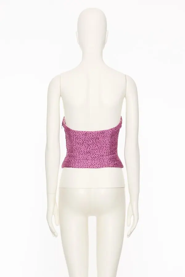 Valentino Garavani Dot Printed Sleeveless Sweetheart Top