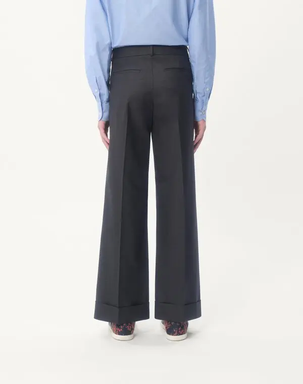 Valentino Garavani Gabardine Pleated Trousers