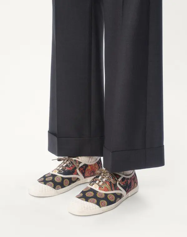 Valentino Garavani Gabardine Pleated Trousers