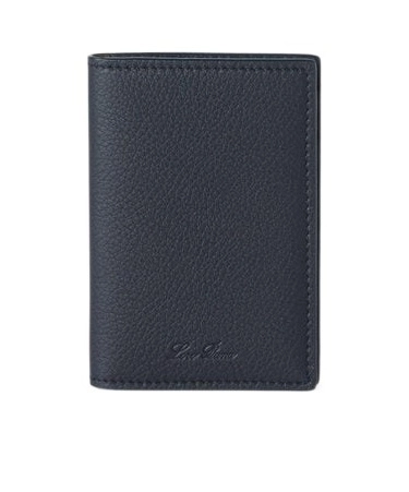 Loro Piana Extra Double Fold Card Bag - Navy Blue