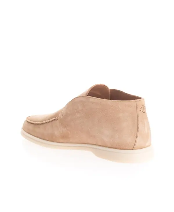 Loro Piana Round-head Flat Ankle Boots
