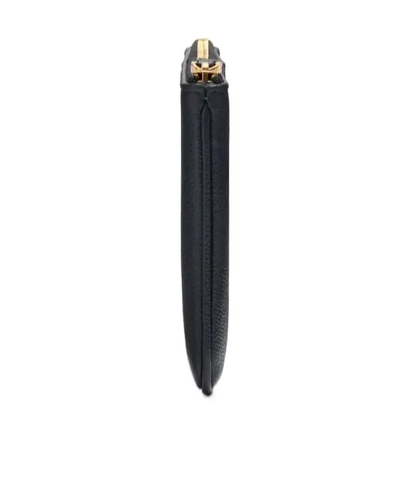 Valentino Garavani Vlogo Signature Grainy Calfskin Clutch Bag - Black