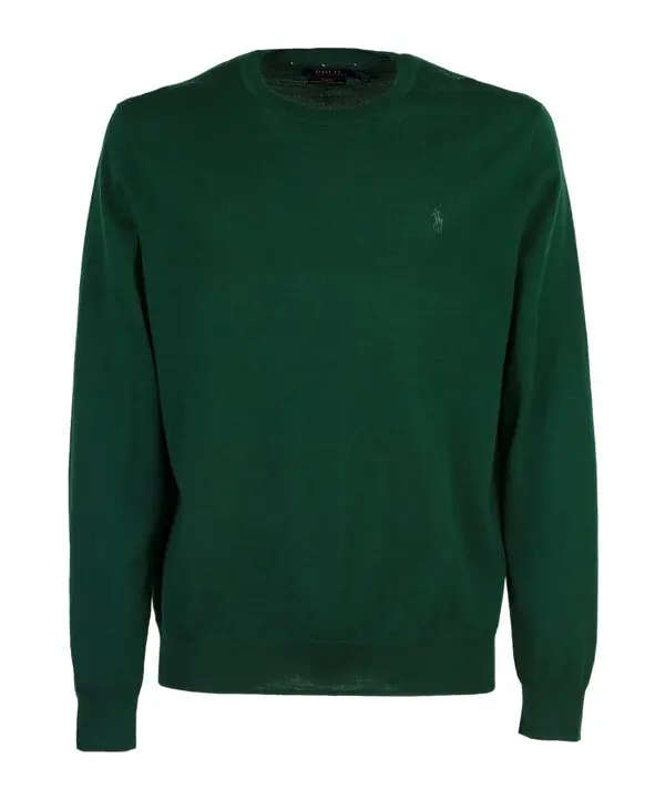Ralph Lauren Embroidered Logo Wool Jumper - No