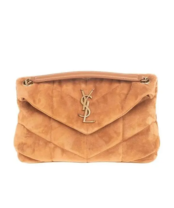 Saint Laurent Monogram Envelope Shoulder Bag - Orange