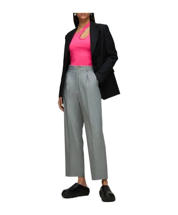 Extreme Cashmere Raver Asymmetric Cashmere Blend Top