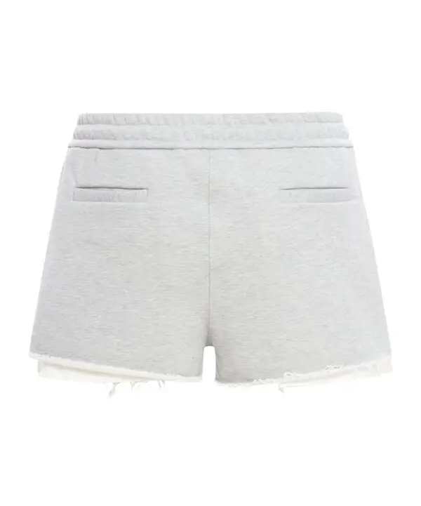 Miu Miu Drawstring Bermuda Shorts With Logo Detail