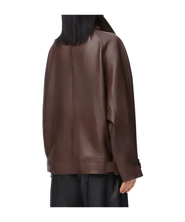 Loewe Double-breasted Bow Jacket In Nappa Lambskin