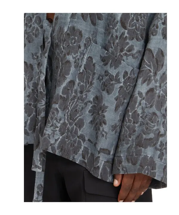 UMA WANG Pattern Jacket With Tie Detail