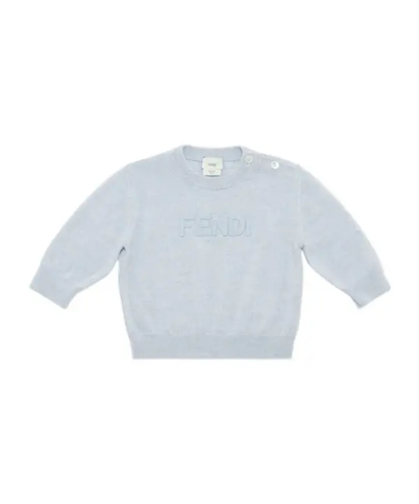 Fendi Lightweight Wool Crew Neck Sweater