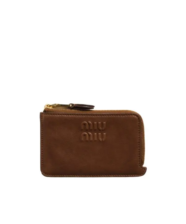 Miu Miu Nappa Leather Envelope Card Holder