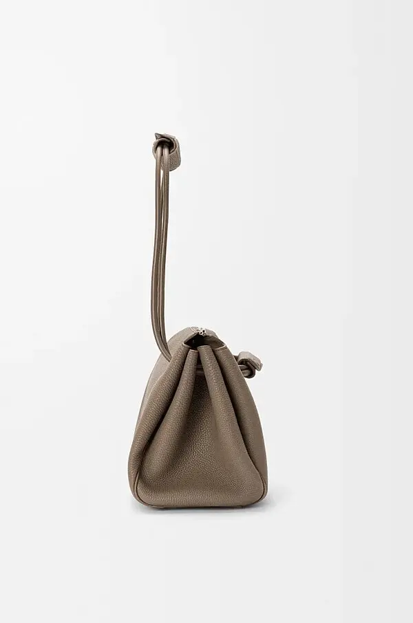 Loewe Medium Madrid Bag In Supple Grained Calfskin - Taupe