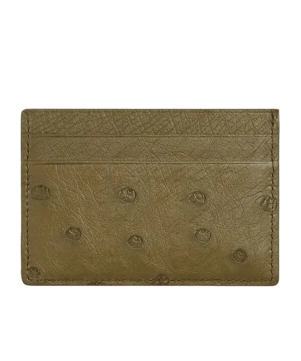 Bottega Veneta Ostrich Credit Card Case