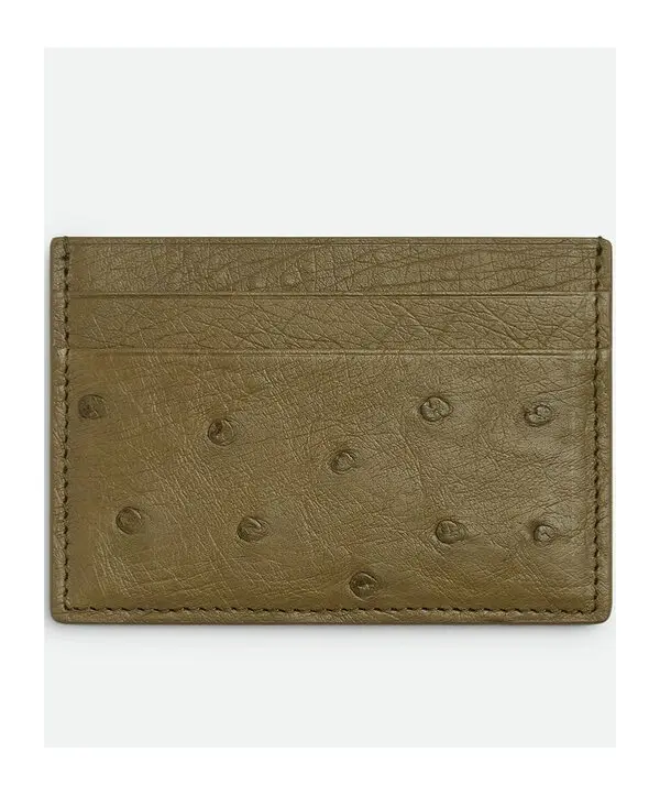 Bottega Veneta Ostrich Credit Card Case