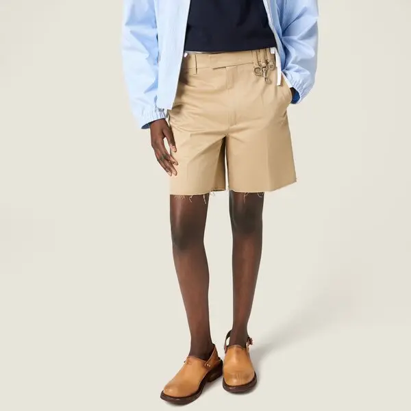 Miu Miu Pressed-crease Shorts