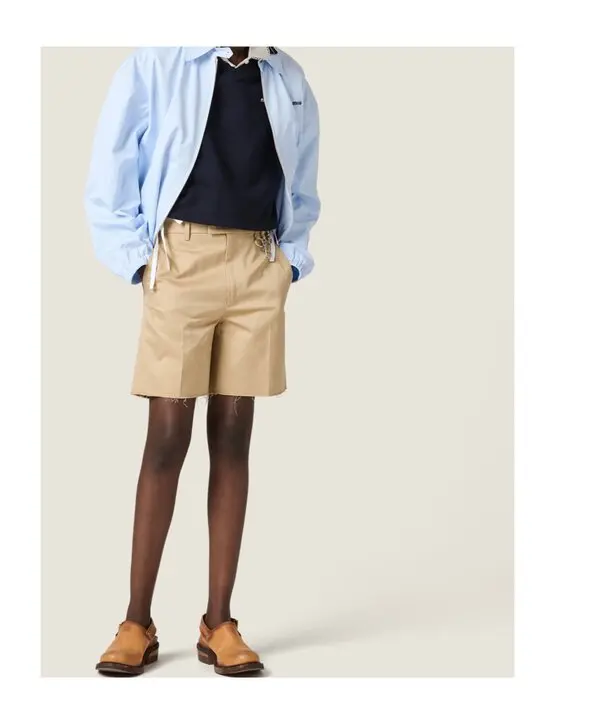 Miu Miu Pressed-crease Shorts