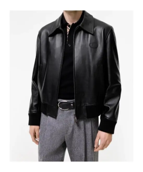 Burberry Leather Harrington Jacket