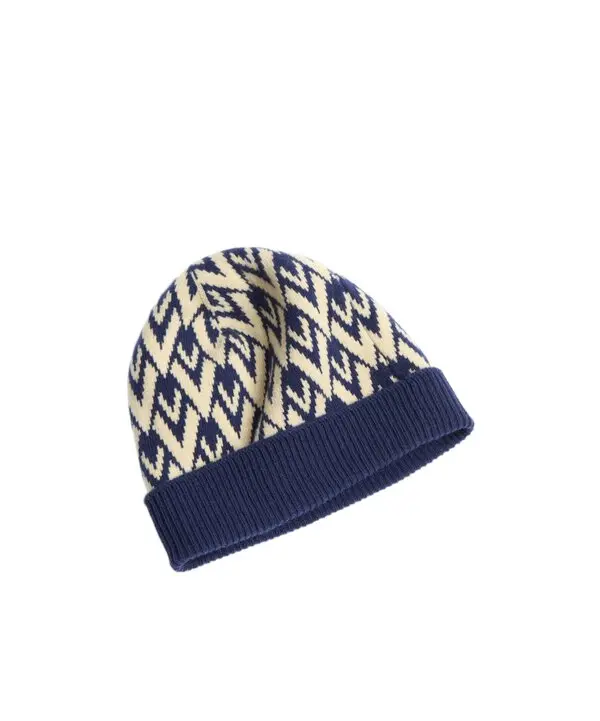 Valentino Garavani All Over V Signature Knitted Wool Beanie