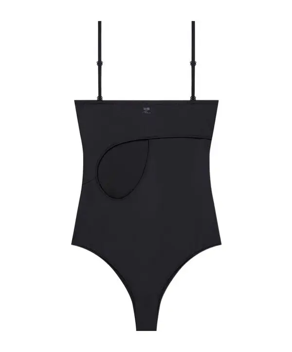 COURREGES Courrèges Cut-out Detailed Swimsuit - Black