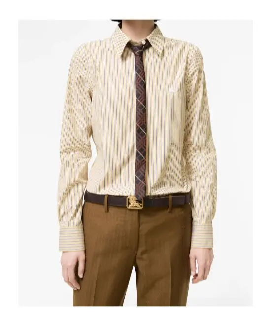 Burberry Slim Fit Striped Cotton Shirt